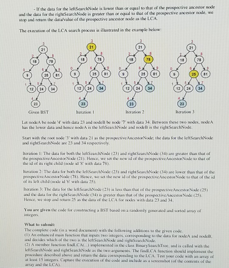 Solved The lowest common ancestor (LCA) for two nodes A and | Chegg.com
