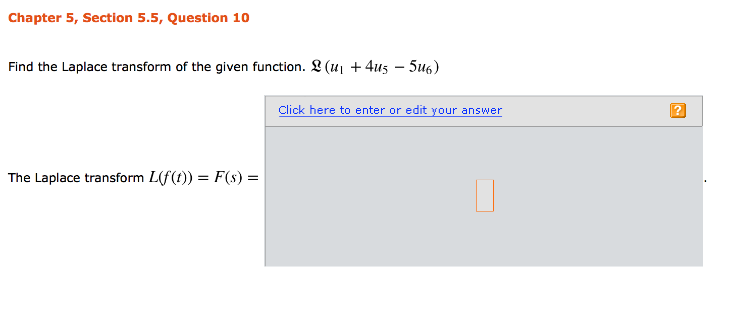 Solved Find the Laplace transform of the given function. L | Chegg.com