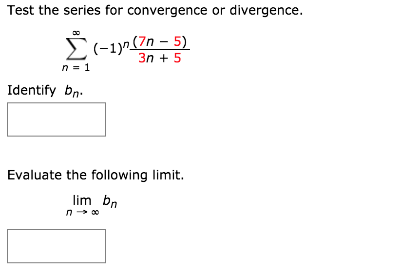 Solved Test the series for convergence or divergence. | Chegg.com