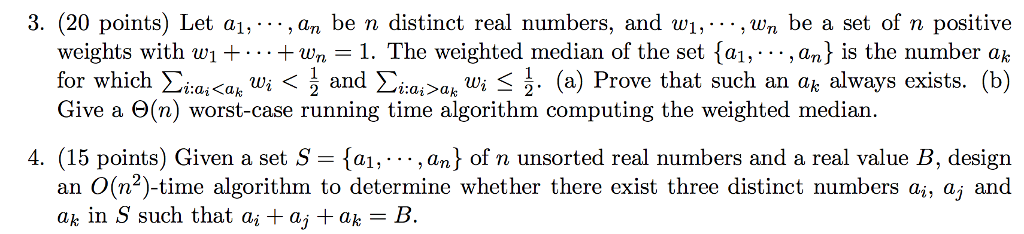 Solved 3. (20 points) Let a1,---, an be n distinct real | Chegg.com Solved 3. (20 points) Let a1,---, an be n distinct real | Chegg.com
