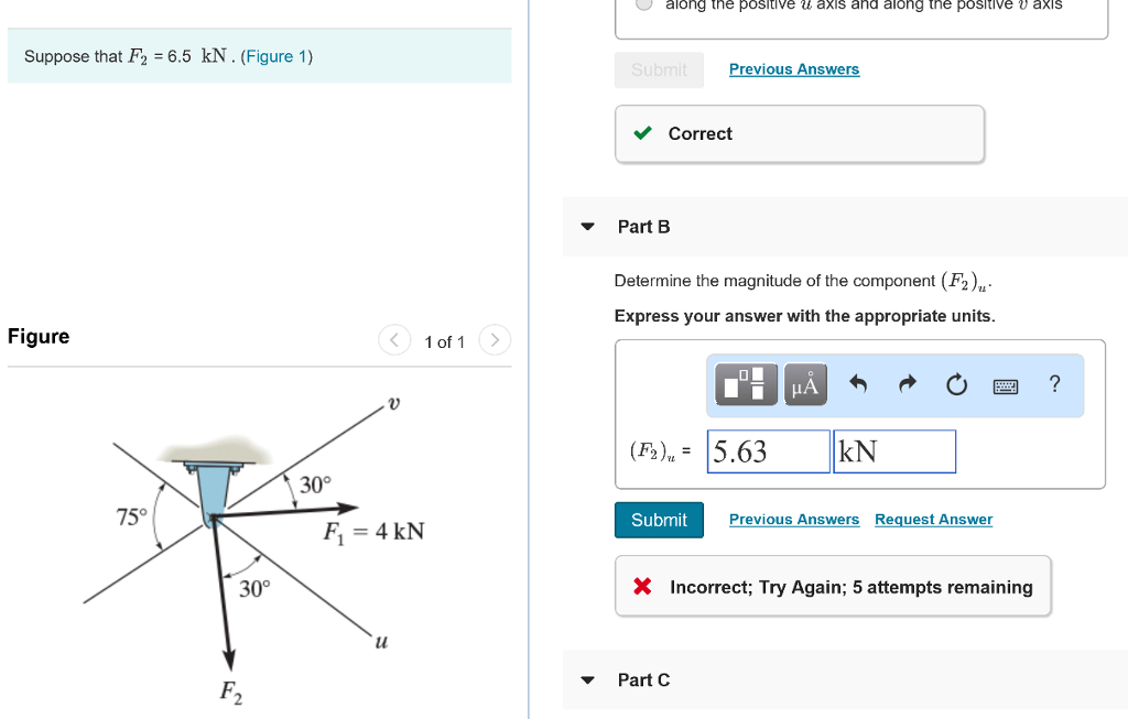Solved along the posltive u axis and along the posltive axiS | Chegg.com