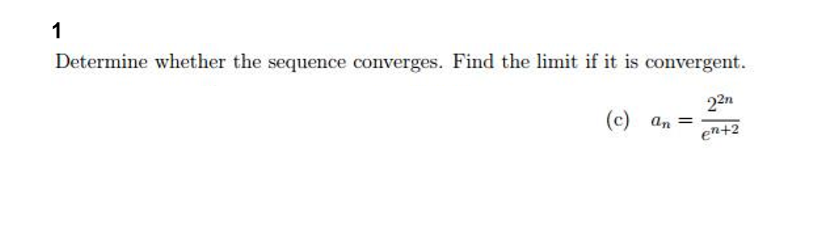 Solved Determine whether the sequence converges. Find the | Chegg.com