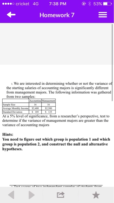 Solved We are interested in determining whether or not the | Chegg.com