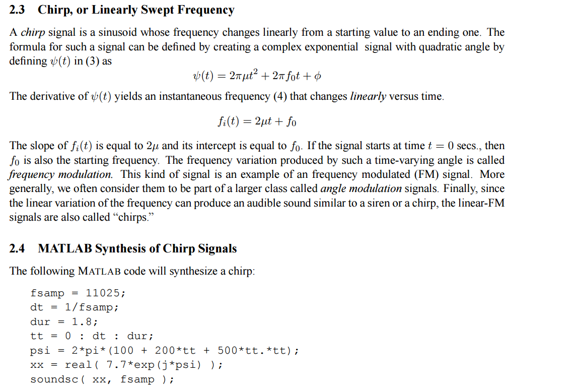 Solved Matlab: 2.4: what will the value of u,f0, and phi be | Chegg.com