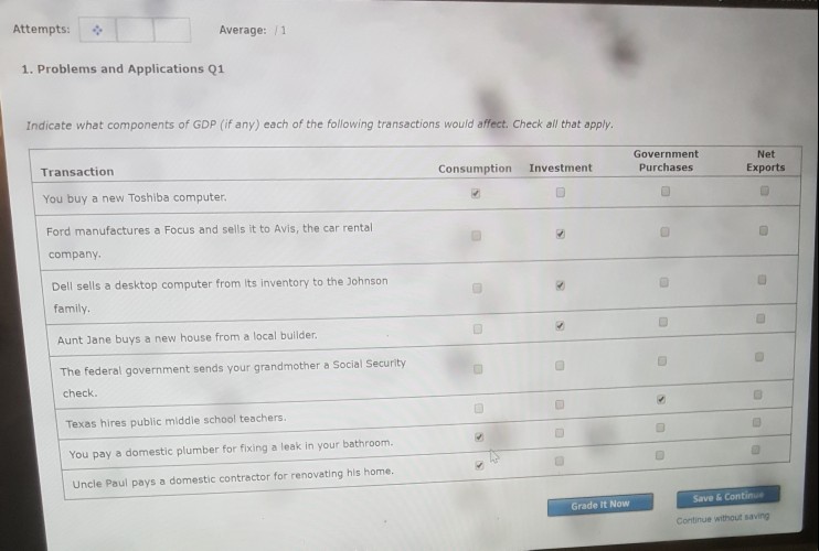 Solved Attempts: Average:1 1. Problems and Applications Q1 | Chegg.com Solved Attempts: Average:1 1. Problems and Applications Q1 | Chegg.com