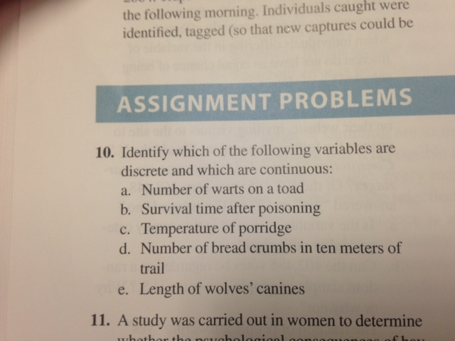 Solved Identify which of the following variables are | Chegg.com