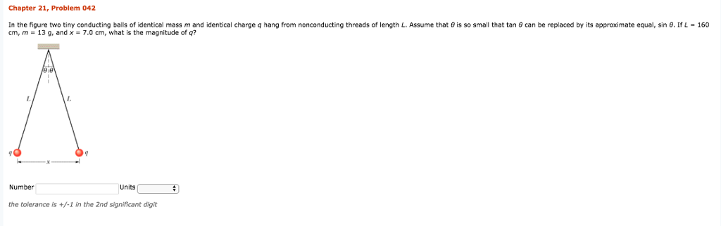 Solved Chapter 21, Problem 042 In the figure two tiny | Chegg.com