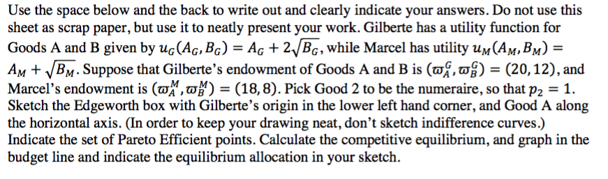 Solved Use the space below and the back to write out and | Chegg.com