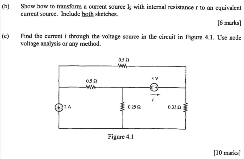 Solved Show how to transform a current source I_s with | Chegg.com