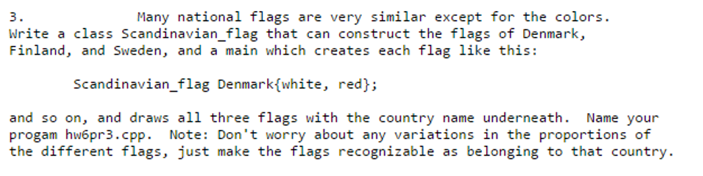 Solved Many national flags are very similar except for the | Chegg.com