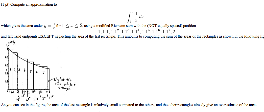 Solved Compute An Approximation To Integral 1 2 1 X Dx