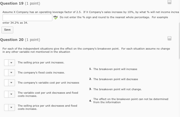 Solved Question 17 (1 point) X company has the following | Chegg.com
