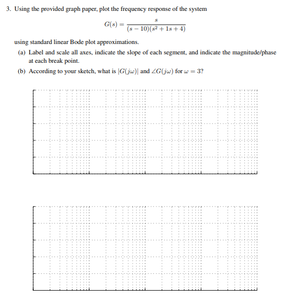 Solved 3. Using the provided graph paper, plot the frequency | Chegg.com