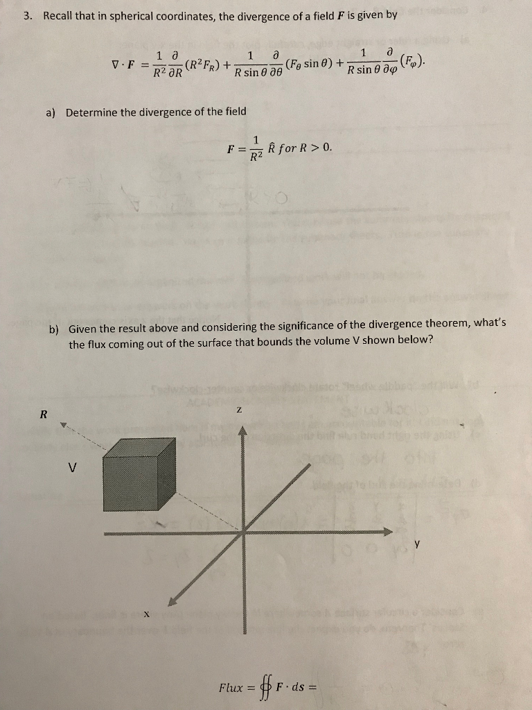 Solved 3. Recall that in spherical coordinates, the | Chegg.com