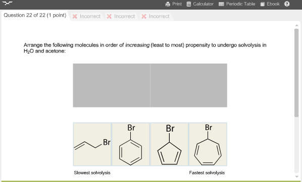 Solved Arrange the following molecules in order of | Chegg.com