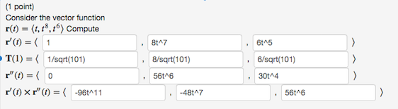 Solved consider the vector function r(t)= . | Chegg.com