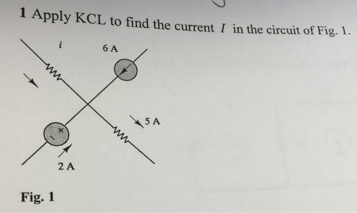 Solved Apply KCL to find the current I in the circuit of | Chegg.com