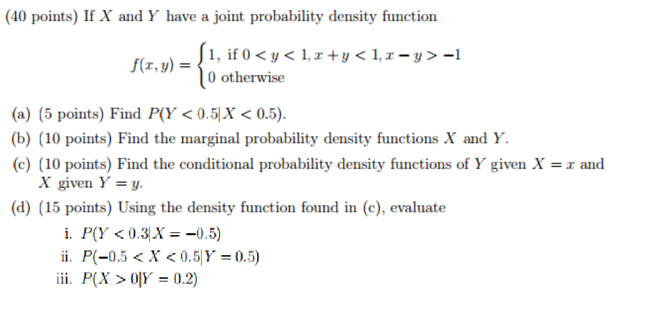 If X and Y have a joint probability density function | Chegg.com