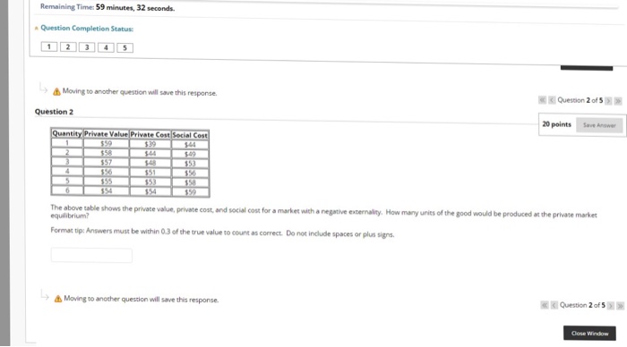Solved The above table shows the private value, private | Chegg.com