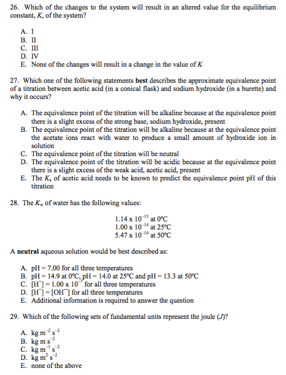 Solved Which of the changes to the system will result in an | Chegg.com