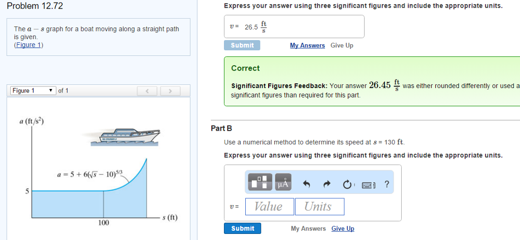 Solved The a - s graph for a boat moving along a straight | Chegg.com