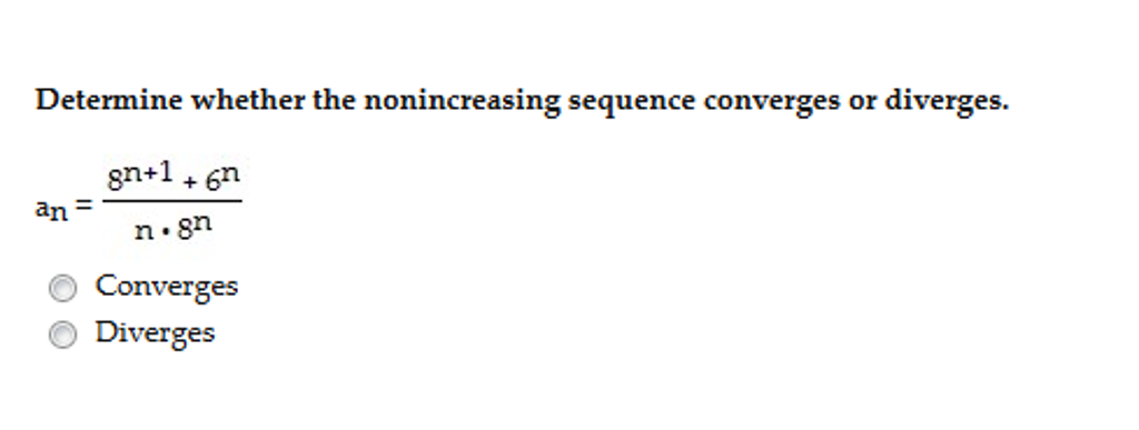 Solved Determine whether the nonincreasing sequence | Chegg.com
