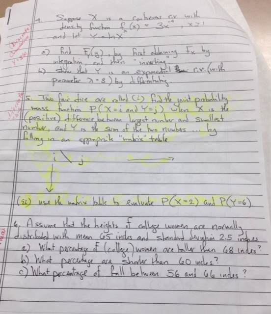 Suppose X is a continuous r.v. with density function | Chegg.com