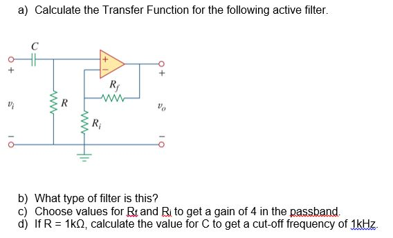Solved Calculate the transfer Function for the following | Chegg.com