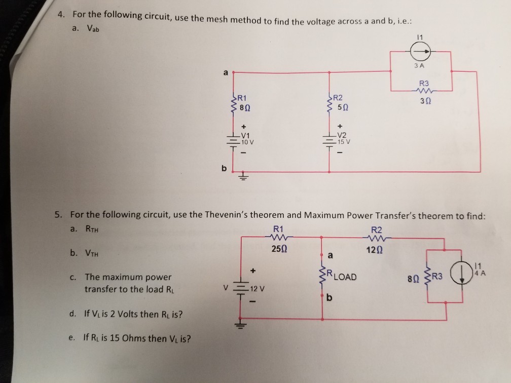 Solved he mes ge across a and b, i .e.: a. Vab 3 A R3 R2 R1 | Chegg.com