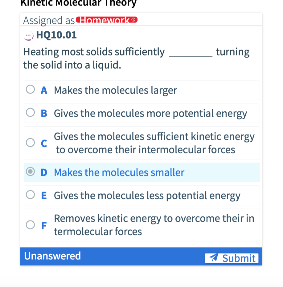 Kinetic Molecular Theory Of Solids