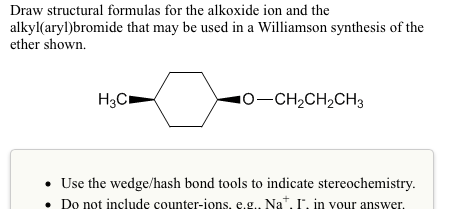 Solved Draw structural formulas for the alkoxide ion and | Chegg.com