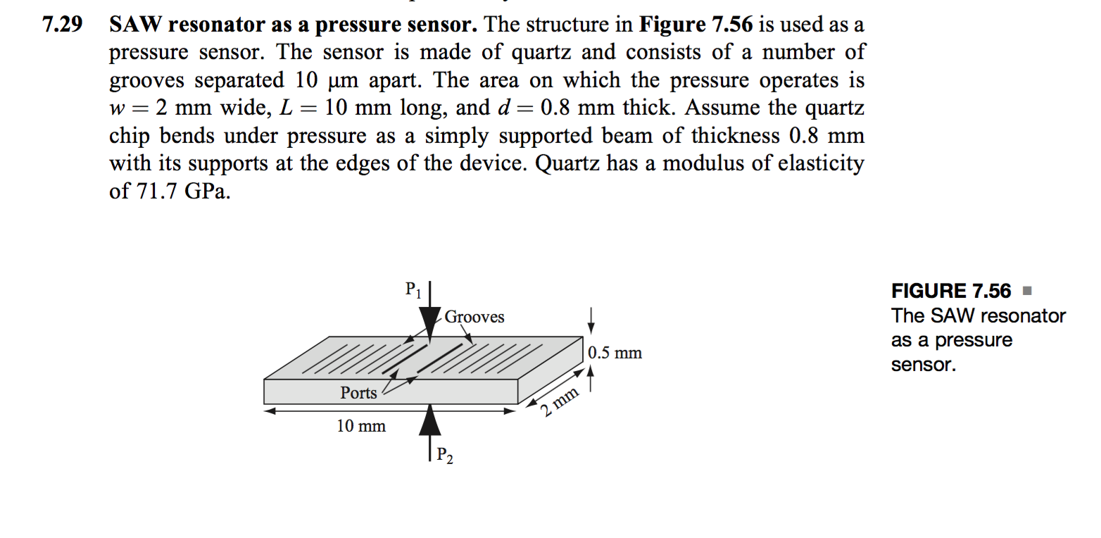Solved Calculate the sensitivity to pressure and the shift | Chegg.com