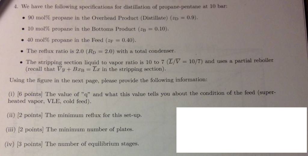 Solved 2 Distillation Columns Rectifying Operating Line