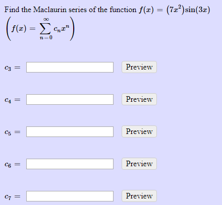Solved Find the Maclaurin series of the function f(x) | Chegg.com