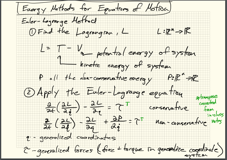 Solved Problem 2 Equations Of Motion Using The