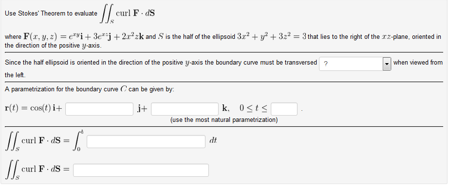 Solved Use Stokes' Theorem to evaluate curl F dS where F(r, | Chegg.com
