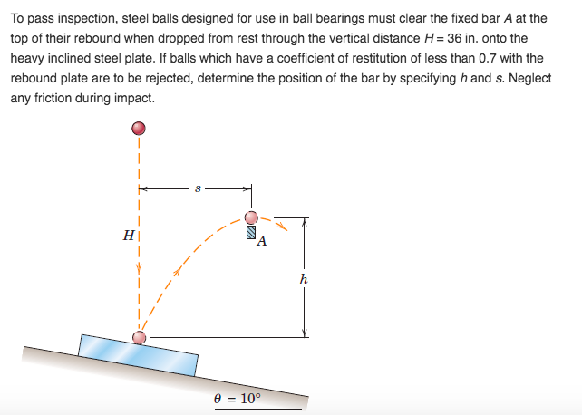 Solved To pass inspection, steel balls designed for use in | Chegg.com