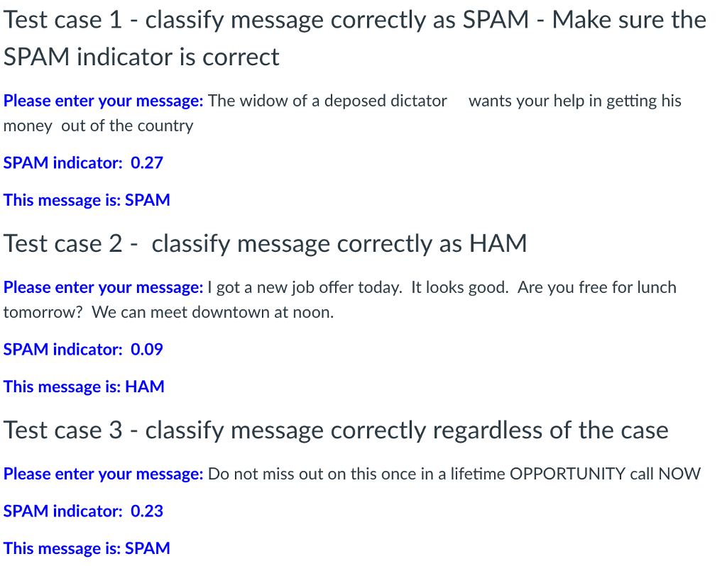 Solved Python assignment with this format: | Chegg.com