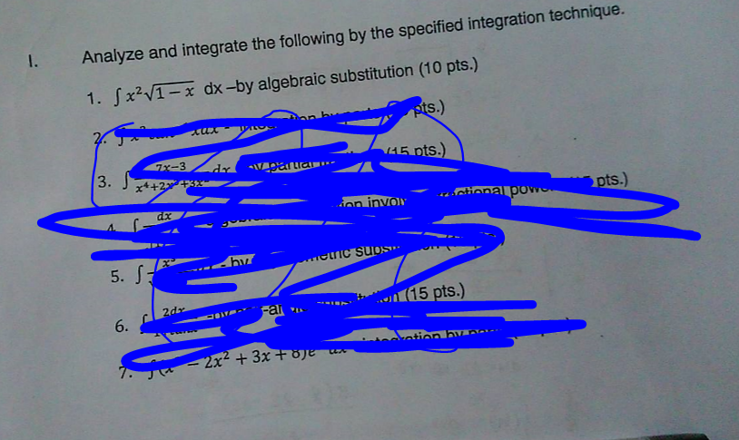 Solved Analyze and integrate the following by the specified | Chegg.com Solved Analyze and integrate the following by the specified | Chegg.com