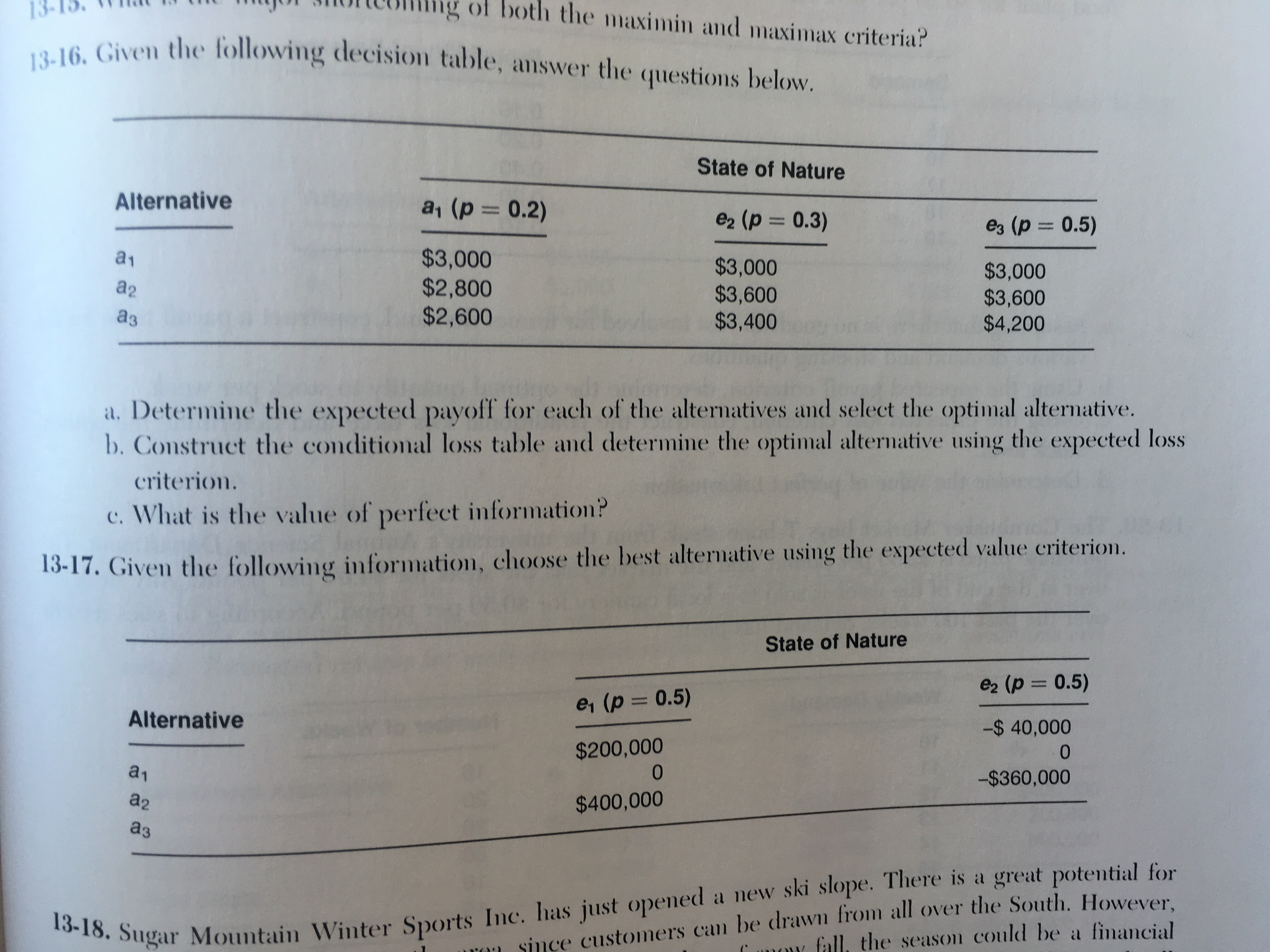Solved Given the following decision table, answer the | Chegg.com