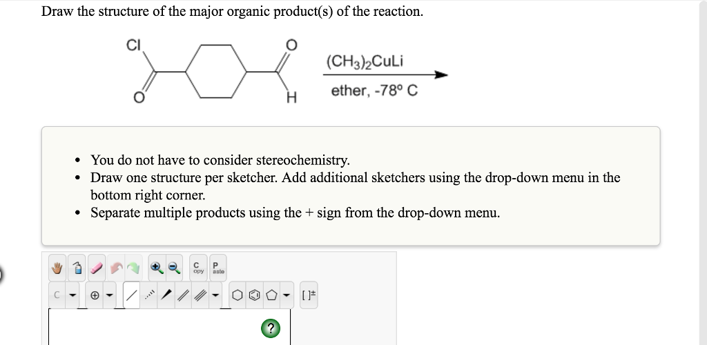 Solved Draw The Structure Of The Major Organic Product S Of