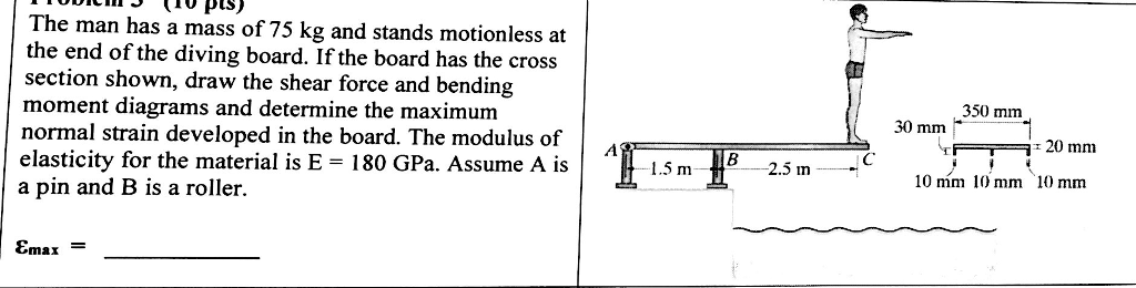 Solved The man has a mass of 75 kg and stands motionless at | Chegg.com