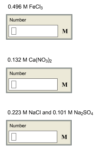 Solved Calculate the ionic strength (μ) for each of the | Chegg.com