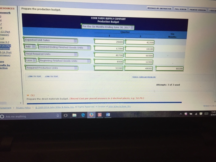 Solved MESSAGE MY INSTRUCT ESOURCES Problem 9-1A (Part Level | Chegg.com