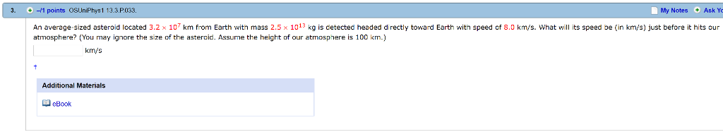 Solved An Average Sized Asteroid Located 3 2 10 7 Km From