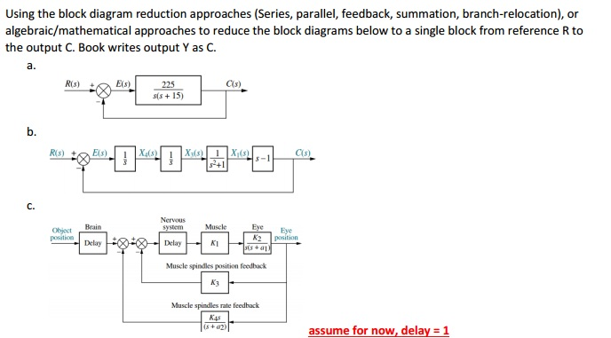Solved Using the block diagram reduction approaches (Series, | Chegg.com