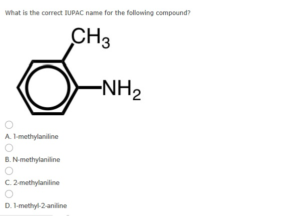 Solved What is the correct IUPAC name for the following | Chegg.com