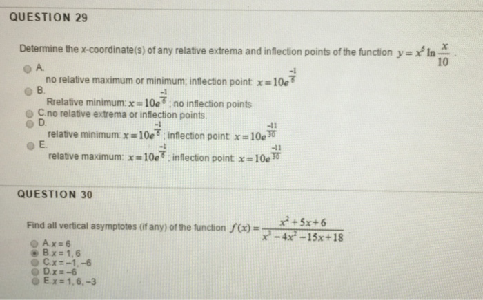 Solved Determine the x-coordinate(s) of any relative extrema | Chegg.com