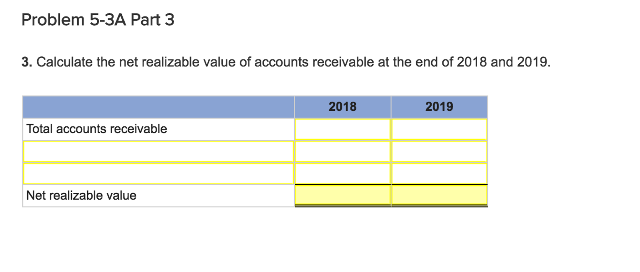 Solved Problem 5-3A Record transactions related to accounts | Chegg.com