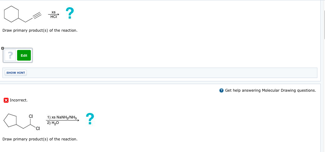 Solved Predict the major product expected for each of the | Chegg.com